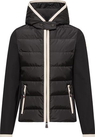 Moncler Moncler Cardigan Zipp&eacute; Matelass&eacute;, Femme, Noir, Taille: Xl
