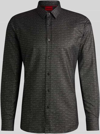 HUGO BOSS Super Slim Fit Businesshemd aus Baumwoll-Mix Modell ELISHA02