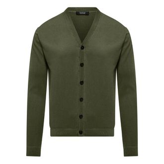 Bomboogie Homme, Pulls, Vert, Taille: 2XL Cotton Cardigan