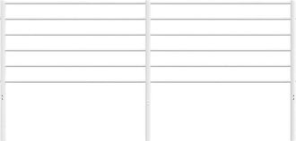 Generic Kopfteil aus Metall, Horizontale Stange mit Beindesign, Einfache Montage f&uuml;r Twin-, Full-, Queen- und King-Size-Betten (200 cm)