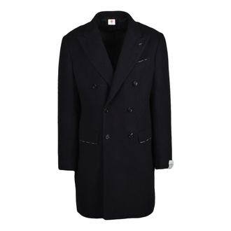 LUIGI BORRELLI NAPOLI Homme, Manteaux, Noir, Taille: L Cappotto
