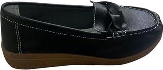 Generic Mocassins d&eacute;contract&eacute;s et confortables pour femme - Chaussures de marche &eacute;l&eacute;gantes &agrave; talon compens&eacute; bas - Respirantes et l&eacute;g&egrave;res - Large largeur - Cha
