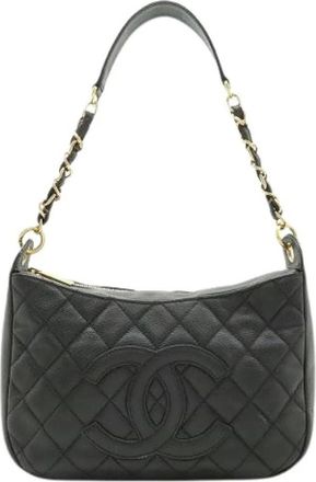 Chanel Sac bandouli&egrave;re Matelasse Caviar Pre-owned - Femme - Pre-owned - Noir - Taille: ONE Size