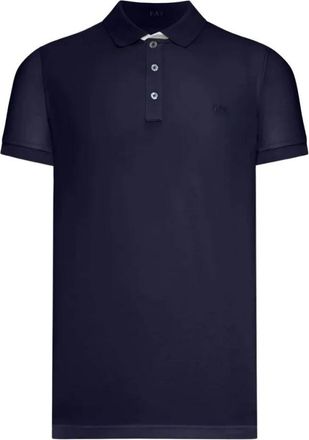 Fay Homme, Tops, Bleu, Taille: 2XL Polo DB Collar Piquet Str Bicolor U806