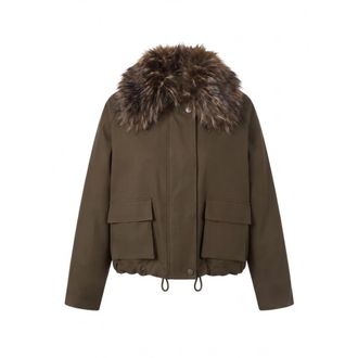 VALENTINI 1972 Parka Eco Fur - - Jackets - Damen - Gr&uuml;n - M