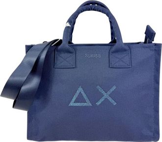 Sun 68 Femme, Sacs, Bleu, Taille: ONE Size Canvas Cali Midi Bag