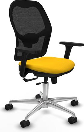 Piqueras y Crespo Schreibtischstuhl mit Jorquera Armlehnen, h&ouml;henverstellbare Lendenwirbelst&uuml;tze, ausgestattet mit Syncro/Traslack und eingespritztem Schaum. Mit Rollen