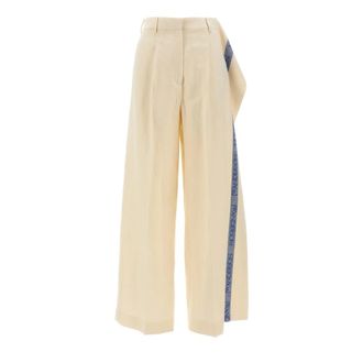 J.W.Anderson Logo Band Panel Hose - - Trousers - Damen - Beige - 2XS