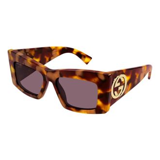 Gucci Geometrische Cat-Eye Sonnenbrille - - Accessories - Damen - Braun - 53 MM