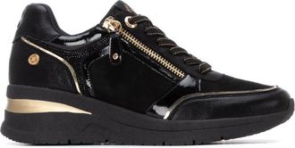 Xti Sportschuhe Sneaker Damen Schwarz - Bequeme und vielseitige Schuhe - Casual Mode - Modell 14422301 (Größe 38)