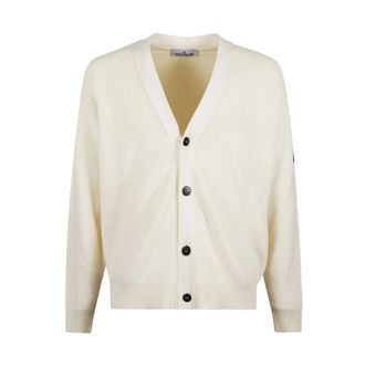 Stone Island Homme, Pulls, Blanc, Taille: L Stone Island Sweaters White