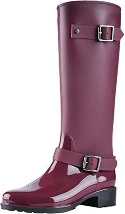 Generic Bottes dext&eacute;rieur en caoutchouc pour femme pluie imperm&eacute;ables antid&eacute;rapantes unisexes Rembourrage EVA Chaussures Doublure tissu S&eacute;chage ultra-rapide I