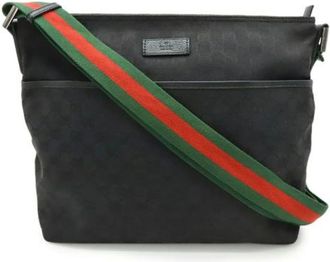 Gucci unisex, Pre-owned, Noir, Taille: ONE Size Sac bandouli&egrave;re en toile Pre-owned