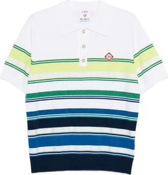 Casablanca Homme, Tops, Multicolore, Taille: L Polo &agrave; Rayures D&eacute;grad&eacute;es