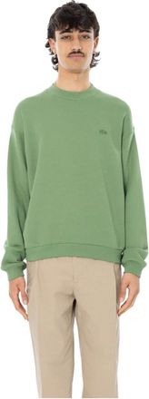 Lacoste Homme, Sweatshirts et sweats &agrave; capuche, Vert, Taille: M Tonal Croc Loose SweaT-shirt