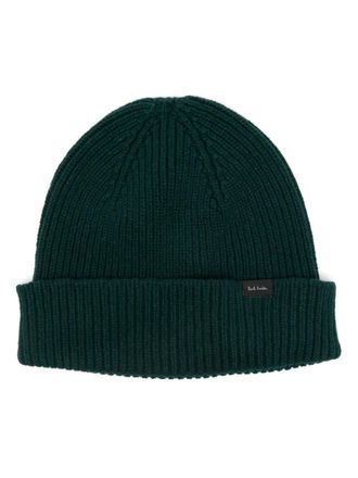 Paul Smith bonnet en maille nervur&eacute;e - Vert