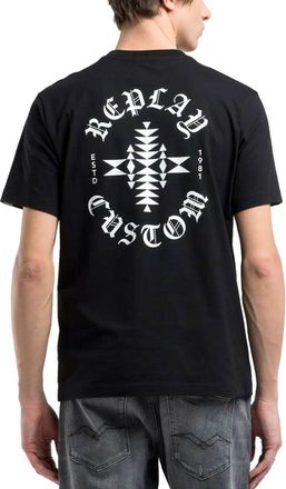 Replay Herren M3023 T-Shirt, 098 Black, XL