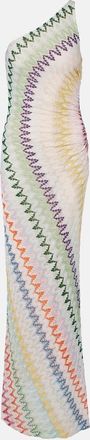 Missoni One-Shoulder-Robe aus H&auml;kelstrick