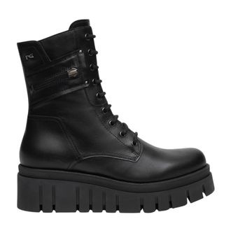 Nero Giardini Plateau-Combat-Stiefel - - Shoes - Damen - Schwarzk - 35 EU