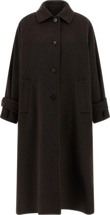 Alberto Biani Femme, Manteaux, Brun, Taille: 36 FR Manteau long droit