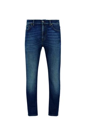 7 For All Mankind Mens Skinny Jeans, Dark Blue, 38