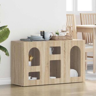vidaXL vidaXL Buffet Ch&ecirc;ne Sonoma 100 x 35 x 59 cm Bois ding&eacute;nierie