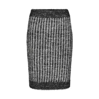 Karl Lagerfeld Tweed Strick-Minirock - - Skirts - Damen - Schwarzk - S