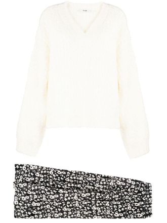 B+ab ensemble en maille - Blanc