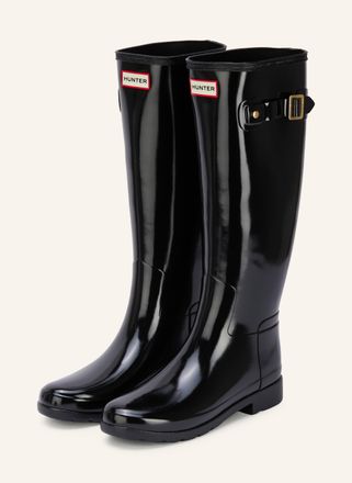 Hunter Gummistiefel Refined Tall schwarz