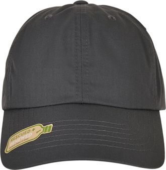 Flexfit Unisex Recycled Polyester Dad Cap Baseballkappe, Light Charcoal, one Size