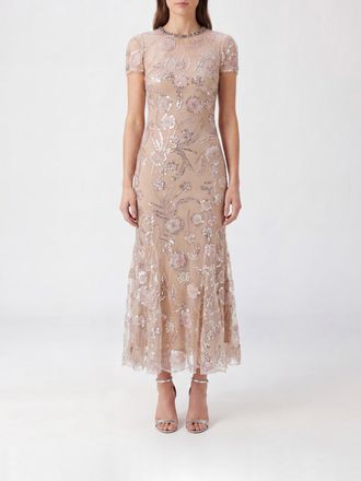 Self Portrait Paillettenbesticktes A-Linien-Midikleid aus Mesh