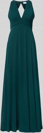 Jake*s Fit and Flare Abendkleid mit tiefem V-Ausschnitt