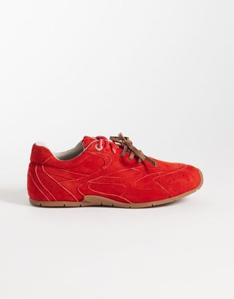 Bronx Myr-aa - Baskets en daim - Rouge