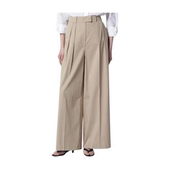Anine Bing Lou Trouser - Femme - Pantalons - Beige - Taille: 40 FR