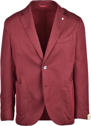L.B.M. 1911 L.b.m. 1911, Homme, Vestes, Rouge, Taille: XL Giacca Stondata