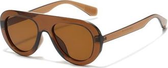 Generic Lunettes De Soleil Dext&eacute;rieur &Agrave; Grande Monture For Hommes, Vacances, Sport Et Femme(Orange)