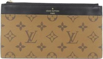 Louis Vuitton unisex, Pre-owned, Brun, Taille: ONE Size Portefeuille en toile Pre-owned