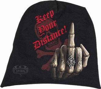 Spiral Bone Finger Unisex M&uuml;tze schwarz 95% Baumwolle, 5% Elasthan Gothic, Horror