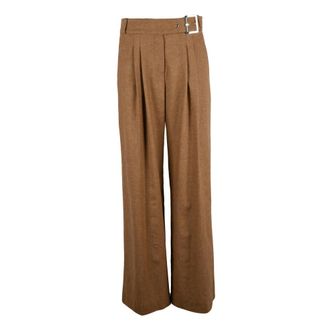Karl Lagerfeld Pantalon large - Femme - Pantalons - Brun - Taille: 38 FR