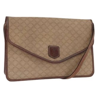 Celine Sac bandouli&egrave;re Macadam Vintage Pre-owned - Femme - Pre-owned - Beige - Taille: ONE Size