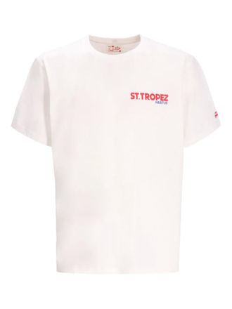 MC2 Saint Barth T-Shirt mit grafischem Print - Wei&szlig;