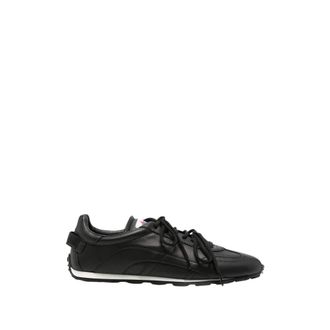 Dsquared2 Homme, Chaussures, Noir, Taille: 46 EU Baskets en cuir Feuille d&eacute;rable