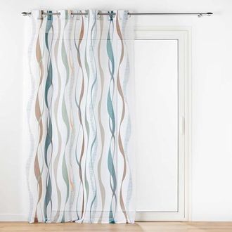 Douceur d'Intérieur Lisana Ösenvorhang, durchscheinend (140 x 240 cm), bedruckter Sablé-Voile
