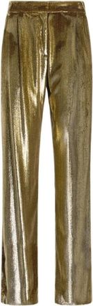 Roberto Cavalli Femme, Pantalons, Jaune, Taille: 38 FR Velvet Long Pants