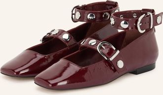 Maje Mary-Jane-Ballerinas rot