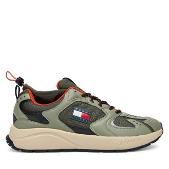 Tommy Jeans Sneakers Tommy Jeans Tjm Runner Mix Material EM0EM01620 Khakifarben