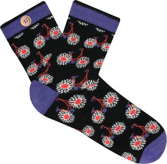 Cabaia Gemusterte Socken - Unzertrennliche Motive - - Underwear - unisex - Schwarzk - ONE SIZE