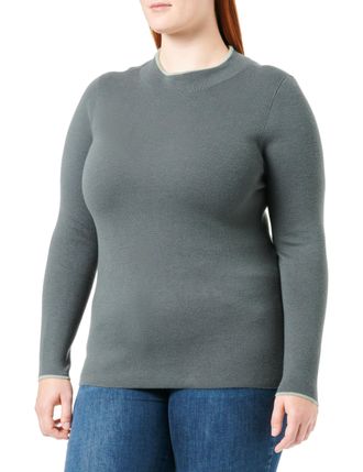 s.Oliver Damen Pullover Langarm Green 42