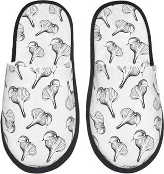 Generic Pantoufles En Feutre Impression DAil Unisexe Pantoufles DHiver Peluche Chausson Hotel Pour Int&eacute;rieur Homme Spa M