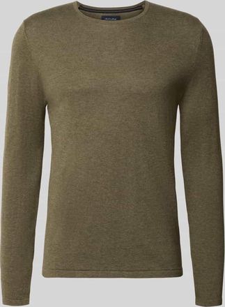 Christian Berg Strickpullover aus Baumwolle mit Rundhalsausschnitt